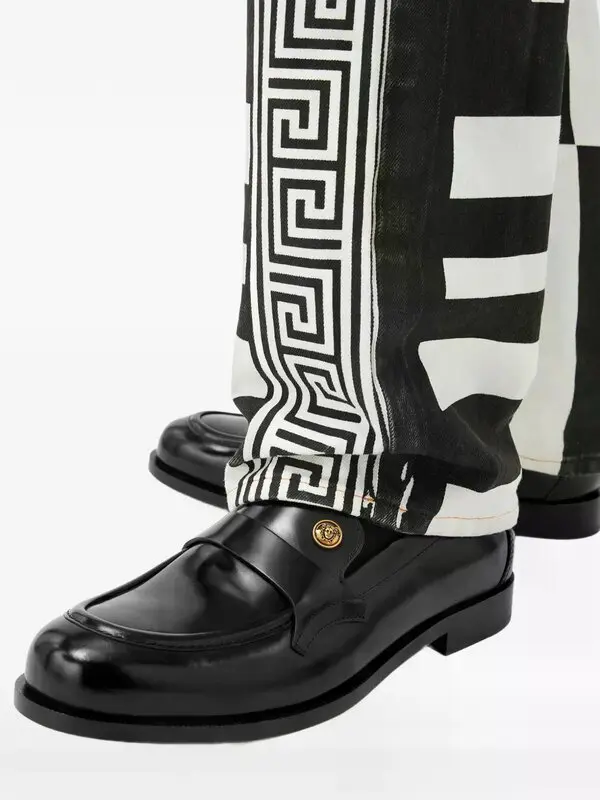 Versace Medusa Biggie Leather Loafers