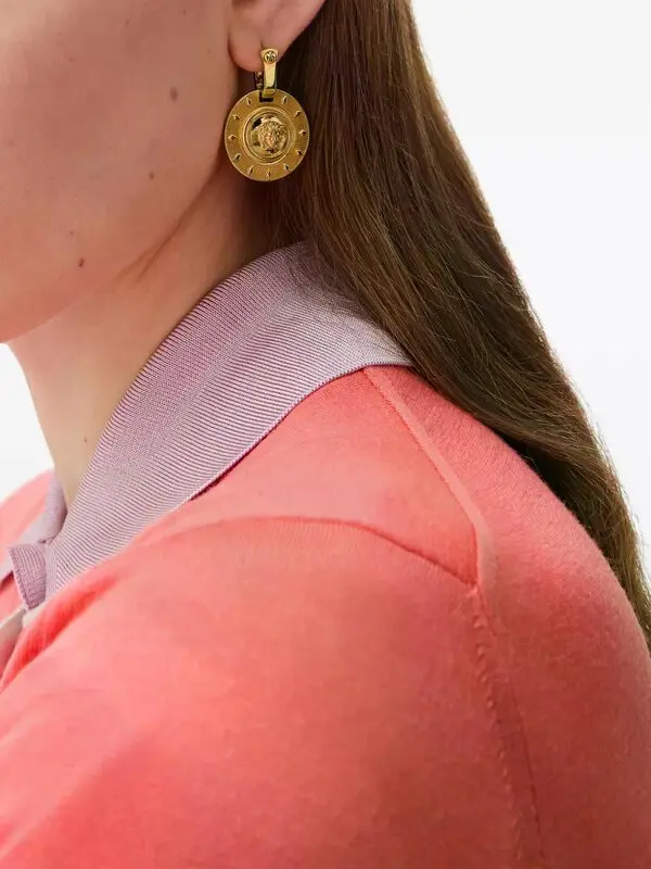 Versace Medusa Coin Drop Earrings