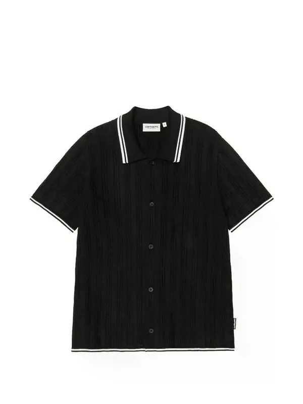 Carhartt Work In Progress Ramsey Striped Collar Knit Shirt - Blue