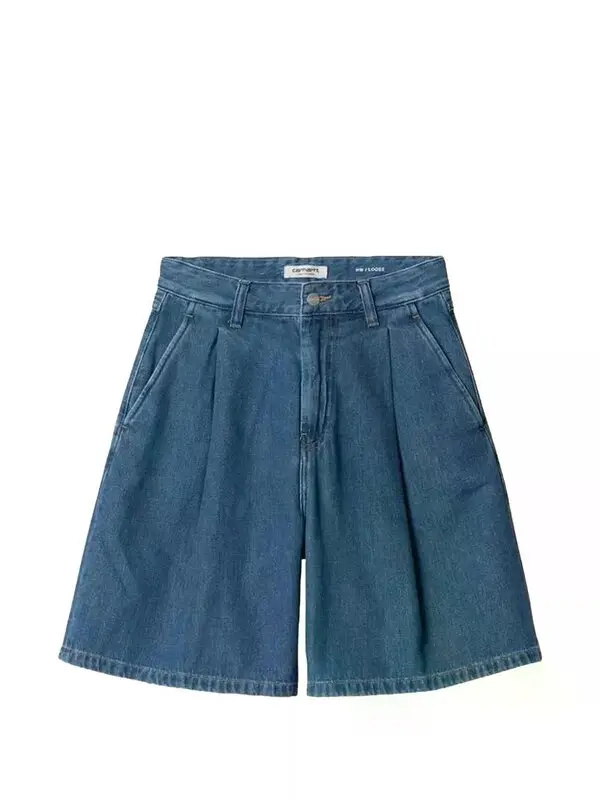 Carhartt Work In Progress Alta Pleated Denim Shorts - Blue