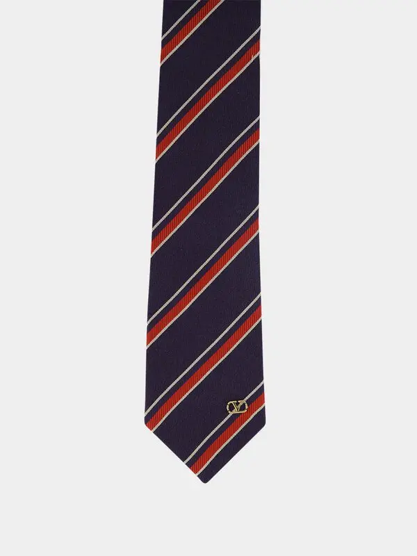 Valentino Garavani Jacquard Silk Neck Tie - Multicolour