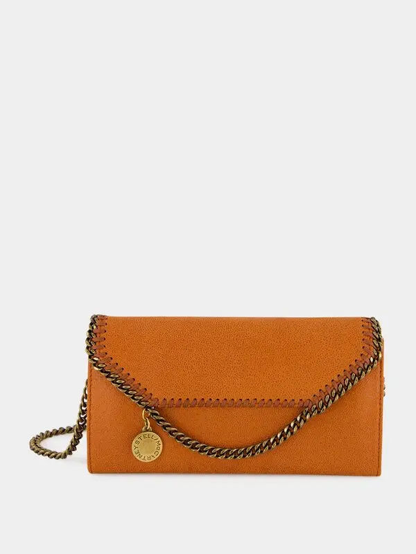 Stella McCartney Falabella Continental Crossbody Bag - Orange