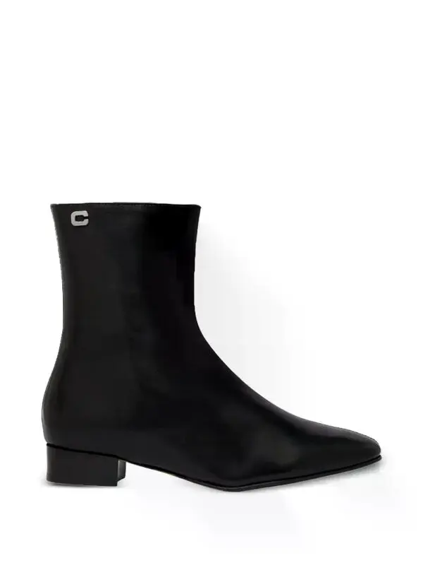 CAREL Aiglon Leather Ankle Boots - Black