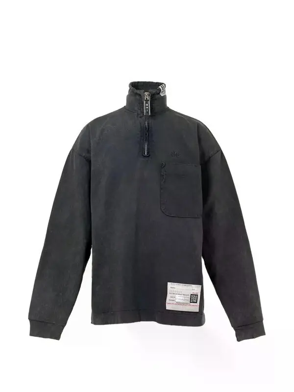 Mihara Yasuhiro Half-zip Long-sleeve T-shirt