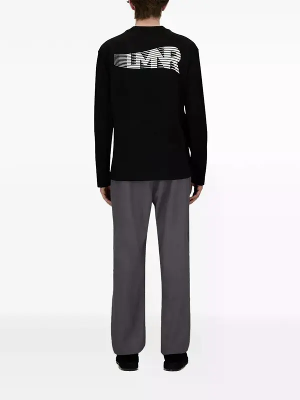 Herno Charcoal Woven Texture Trousers
