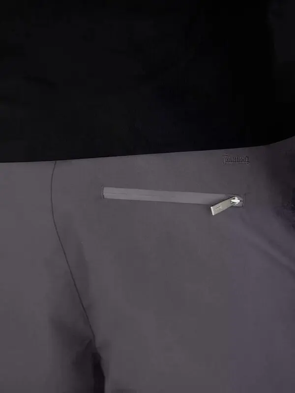 Herno Charcoal Woven Texture Trousers