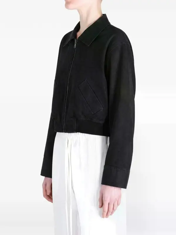 MARGARET HOWELL Cotton Zip-up Cropped Jacket