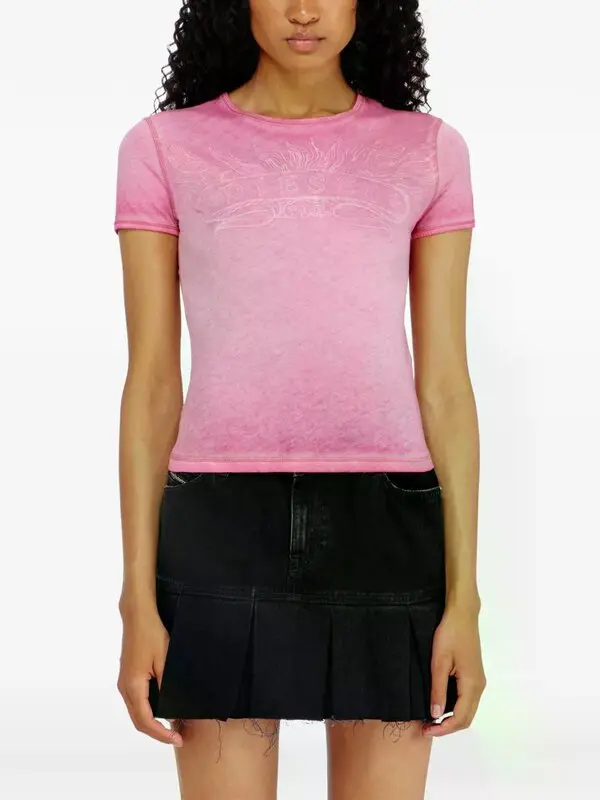 DIESEL® Pigment-dyed Graphic Print T-shirt