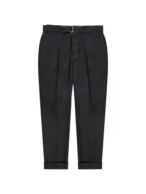 Officine Générale Hugo Buckle Pleated Trousers - Black