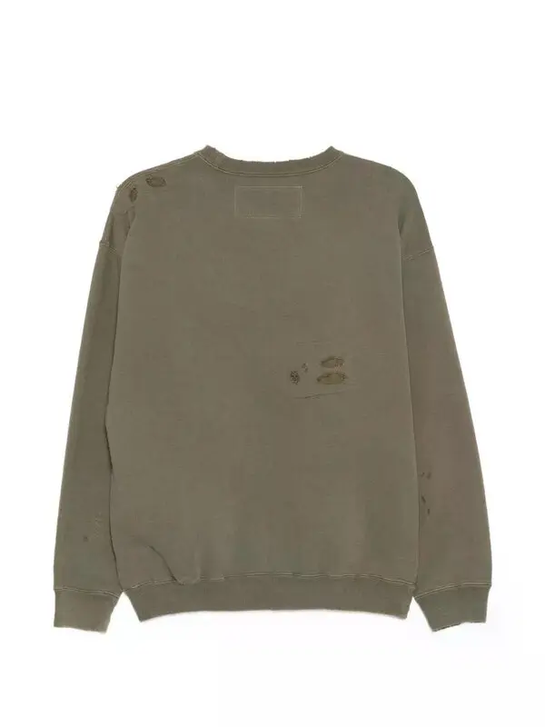 NEIGHBORHOOD Distressed Graphic-print Sweater