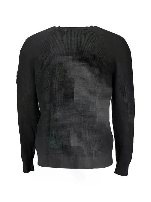 Calvin Klein Waffle Knit Logo Patch Sweater