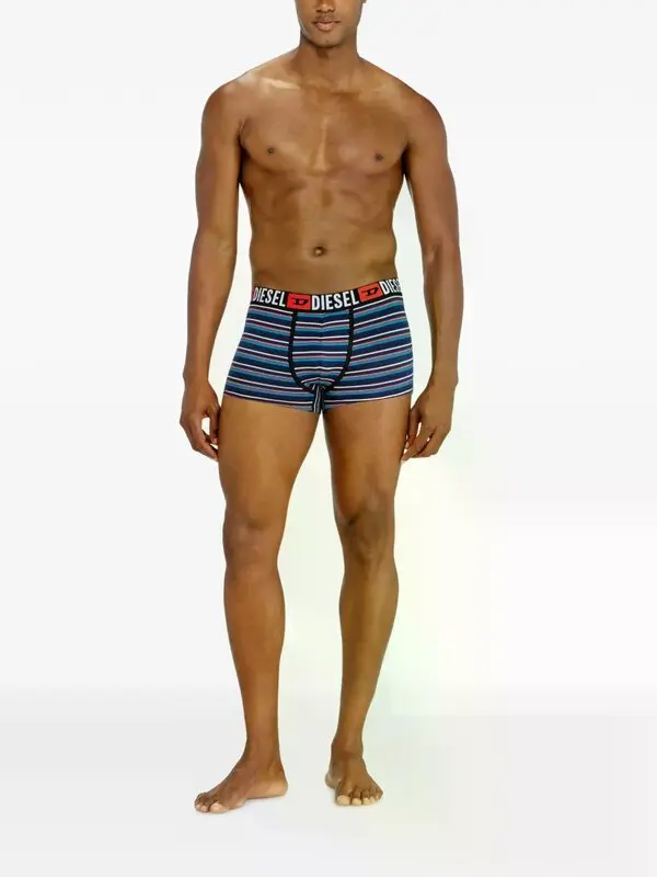 DIESEL® Logo-waistband Cotton Boxers - Blue