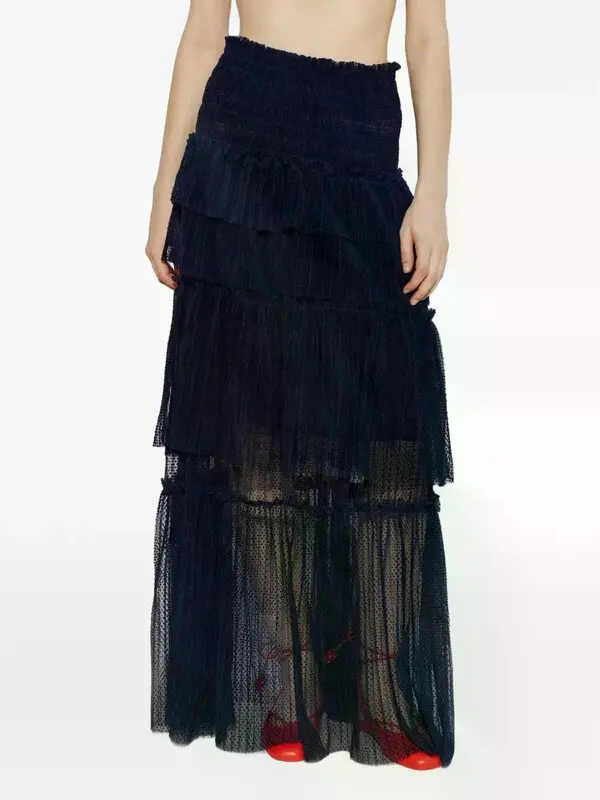 Munthe Tiered Ruffled Maxi Skirt