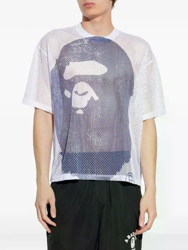 A BATHING APE Ape Head Mesh T-shirt