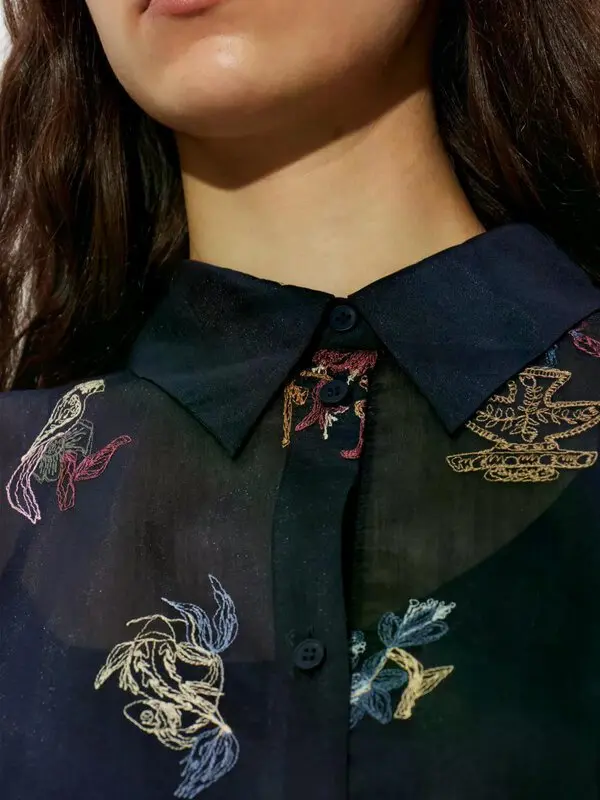 Munthe Embroidered Midi Dress
