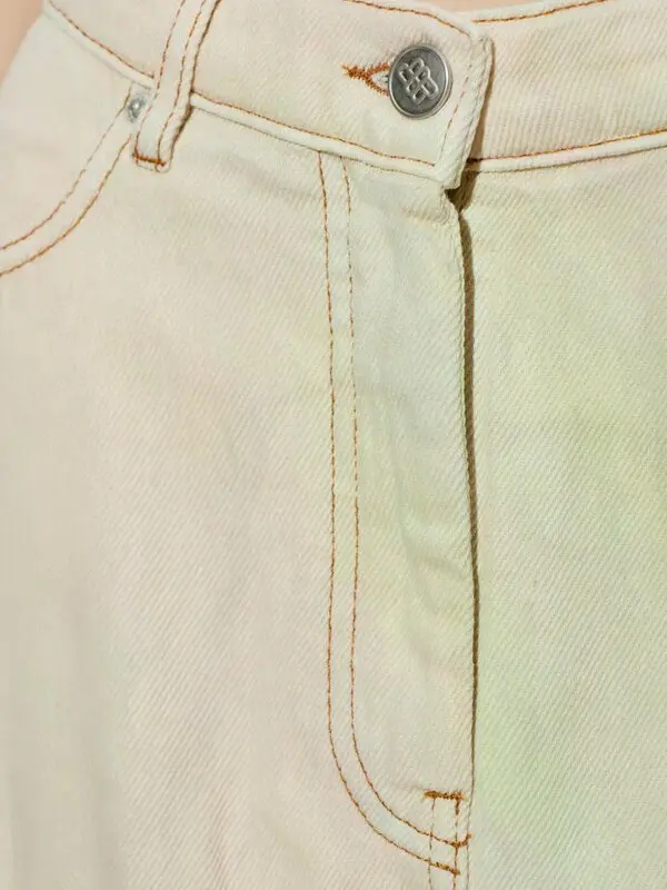Munthe Contrast Stitch Panelled Maxi Skirt