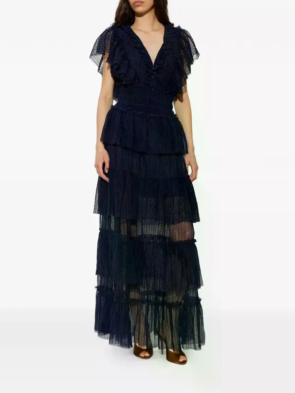 Munthe Noriz Ruffled Tiered Maxi Dress