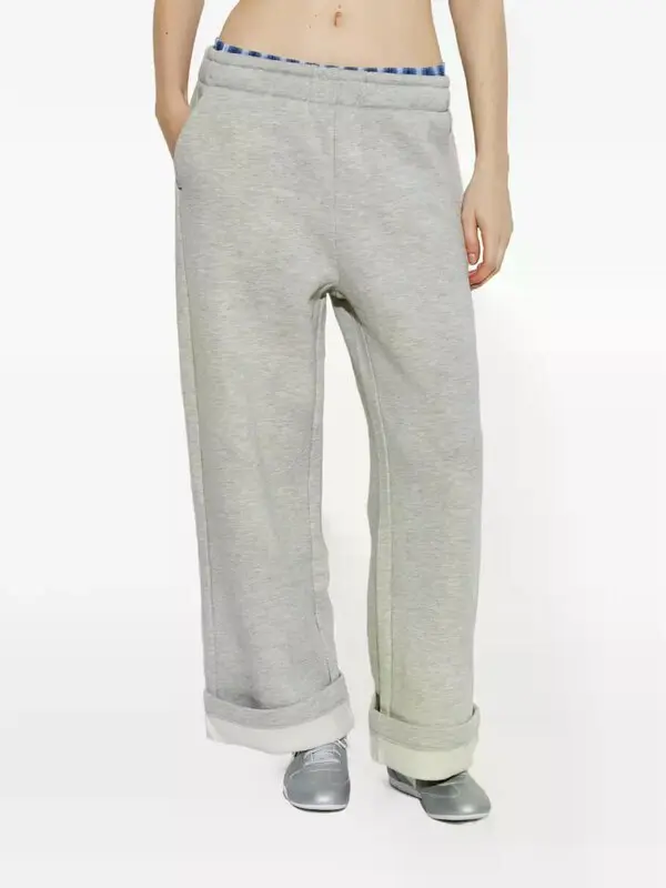 Munthe Nohlan Check-waistband Turn-up Track Pants