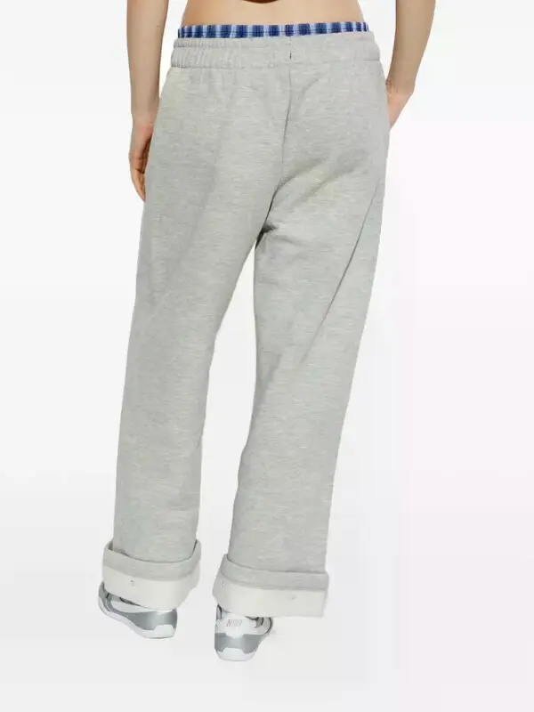 Munthe Nohlan Check-waistband Turn-up Track Pants