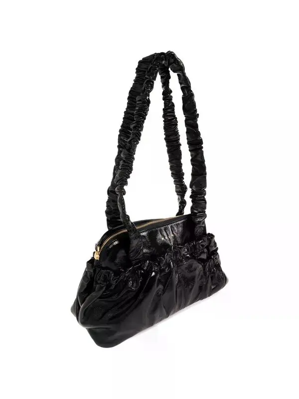 Marni Ruched Leather Shoulder Bag