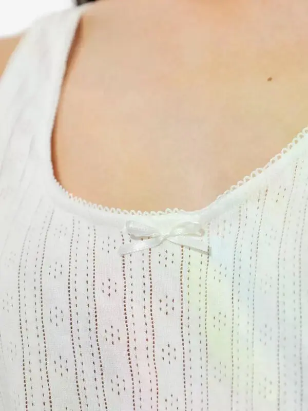 Munthe Nanetta Pointelle-knit Top