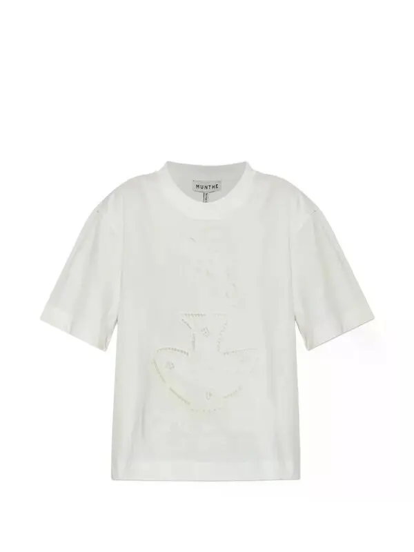 Munthe Nellamy Broderie Anglaise Cotton T-shirt