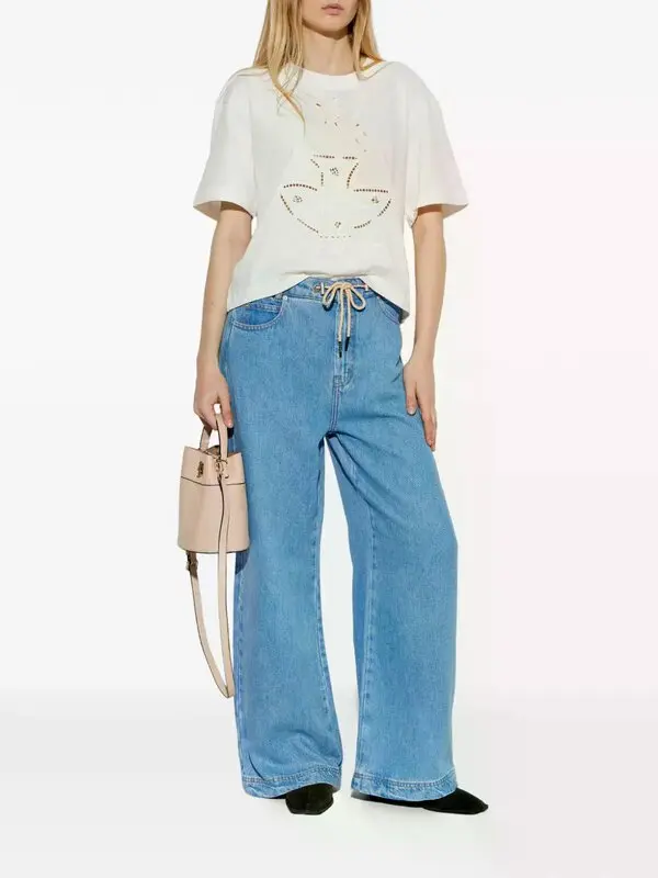 Munthe Nellamy Broderie Anglaise Cotton T-shirt