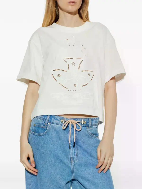 Munthe Nellamy Broderie Anglaise Cotton T-shirt