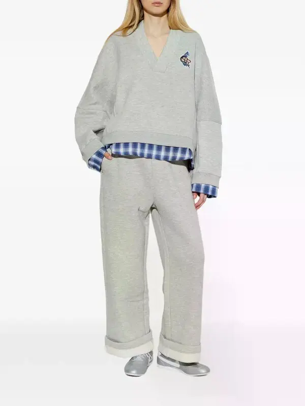 Munthe Layered Logo-patch Sweatshirt