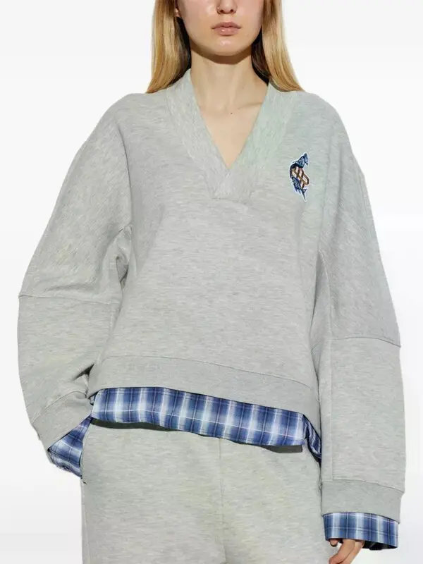 Munthe Layered Logo-patch Sweatshirt