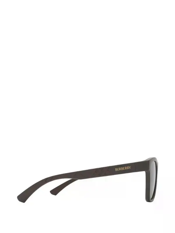 Burberry Textured Check Square Sunglasses