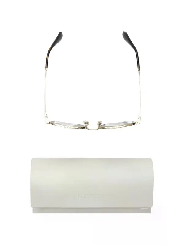 Burberry Metal Check Square Sunglasses