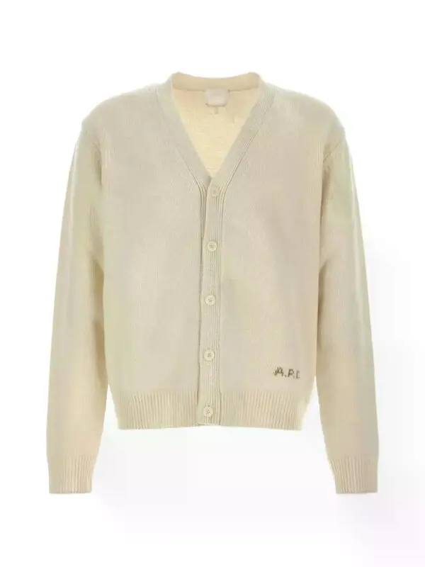 A.p.c. Kevin Logo-embroidered Cardigan