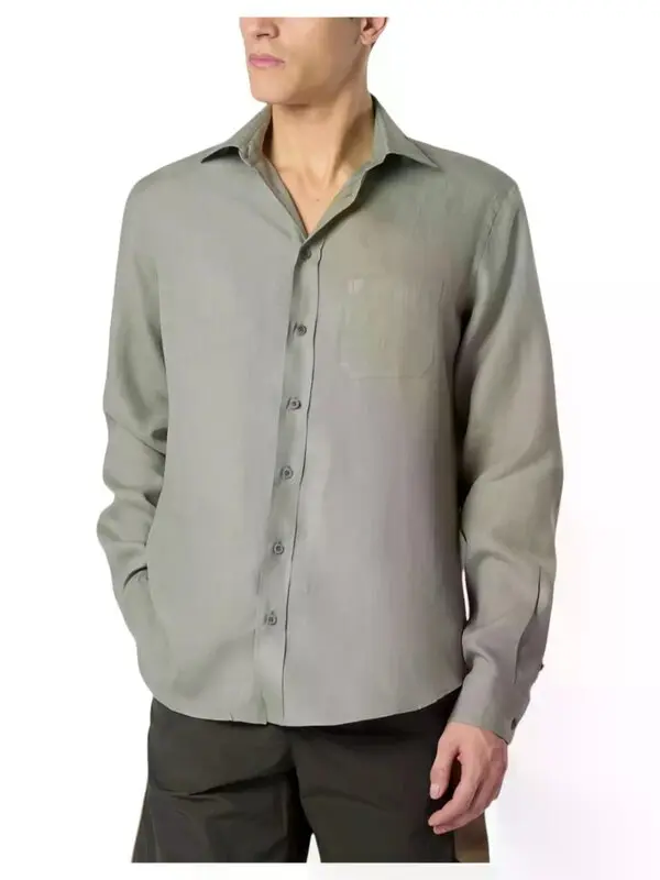 Sease Chest-pocket Long-sleeved Shirt