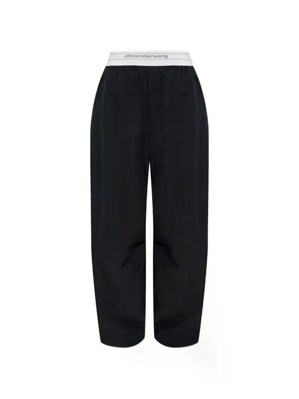 Alexander Wang Cotton Logo Waistband Track Pants