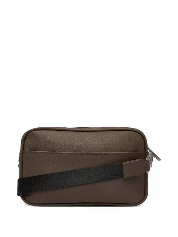 Guess Milano Logo-detail Clutch Bag - Brown