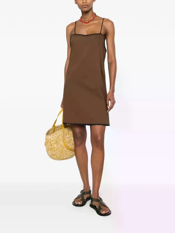 TERRY PUESTO Crochet-trim Mini Dress