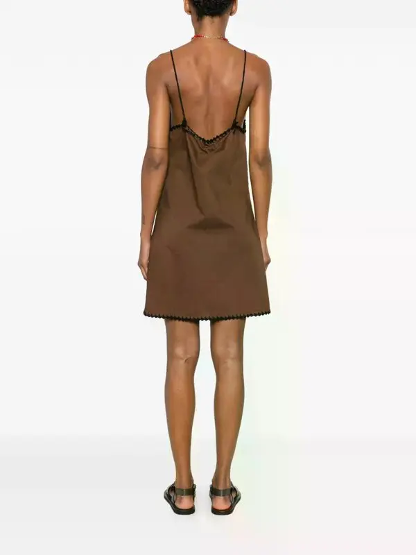 TERRY PUESTO Crochet-trim Mini Dress
