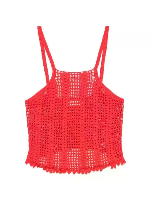 TERRY PUESTO Crochet Knit Shell