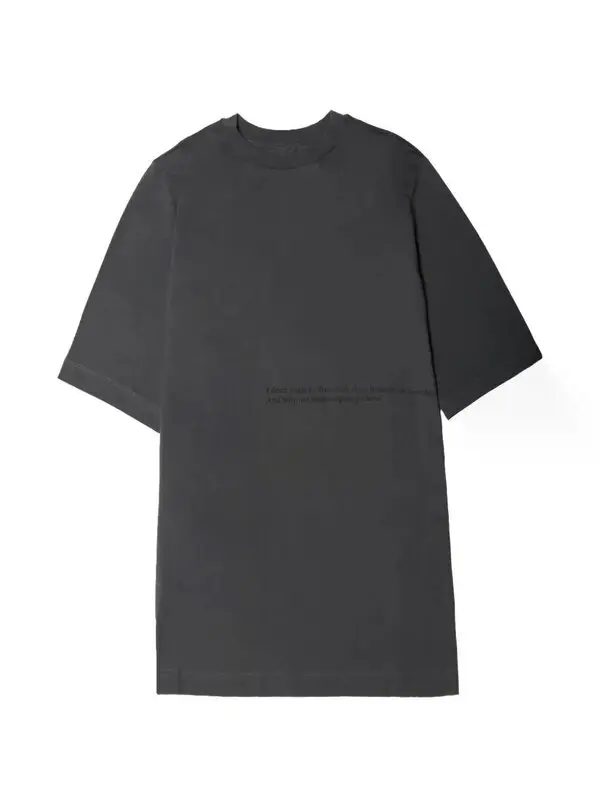 MAISON MARGIELA Slogan Print Mini Dress - Grey