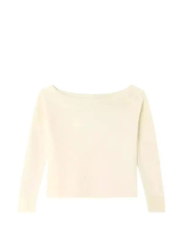 American Vintage Ribbed Knit Off-shoulder Sweater