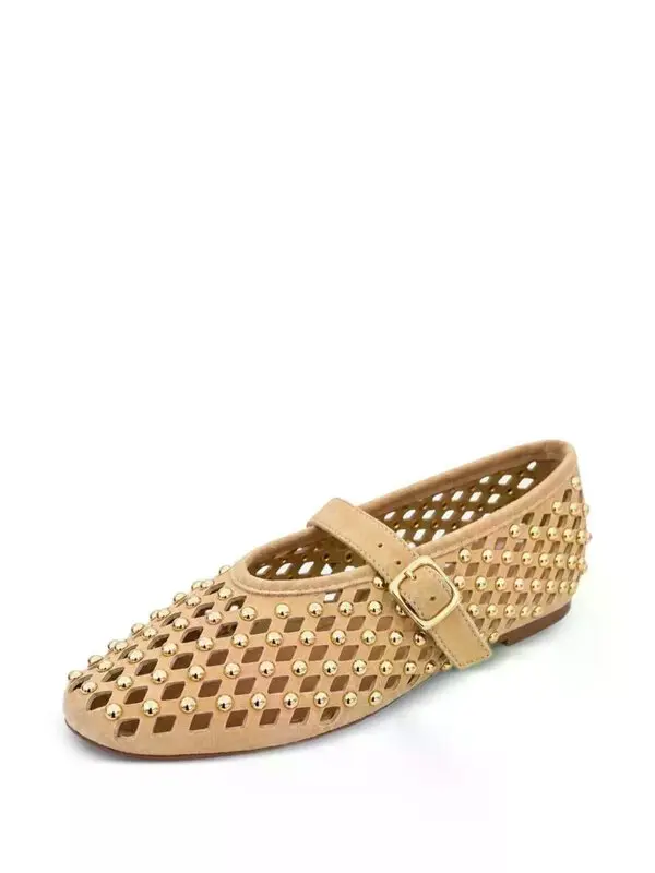 INUOVO Studded Ballet Flats - Neutrals