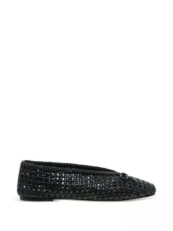 INUOVO Bow Detail Ballet Flats - Black