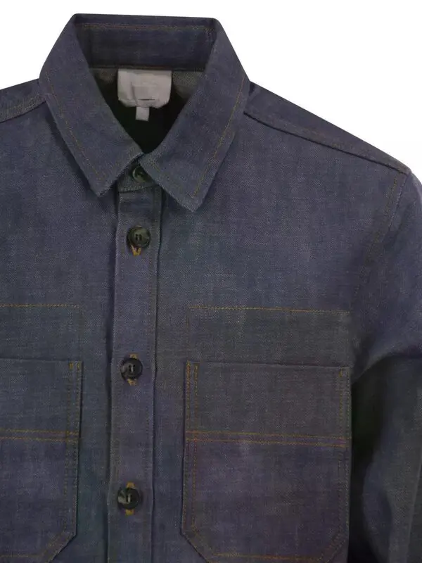 A.p.c. Contrast-stitched Denim Jacket