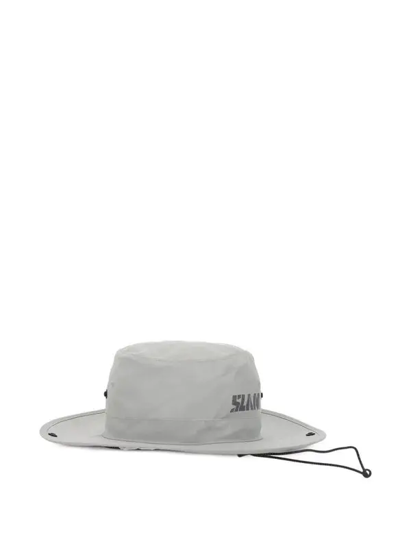 SLAM Logo Print Wide-brim Hat - Grey
