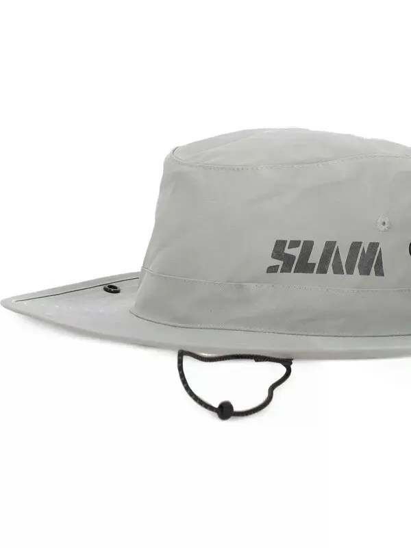 SLAM Logo Print Wide-brim Hat