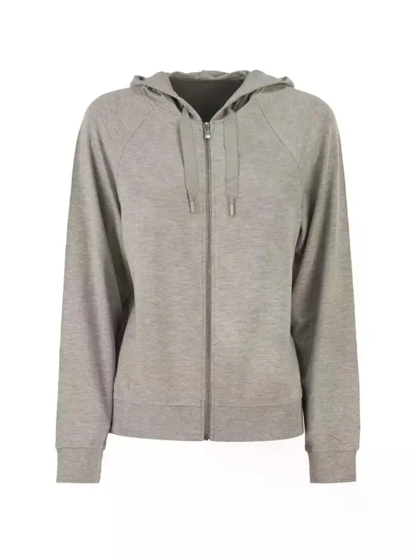 Majestic Filatures Zip-up Raglan Sleeve Hoodie - Grey