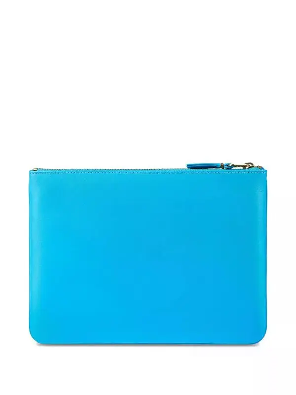 Comme Des Garçons Logo-print Leather Pouch