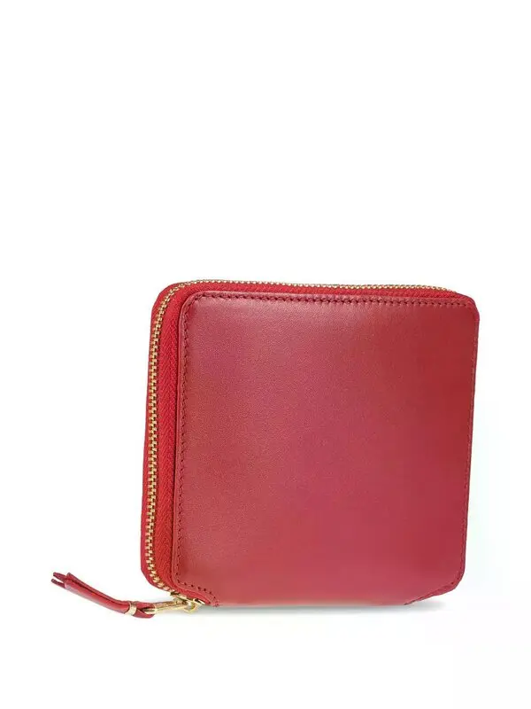 Comme Des Garçons Zip-around Leather Wallet - Red