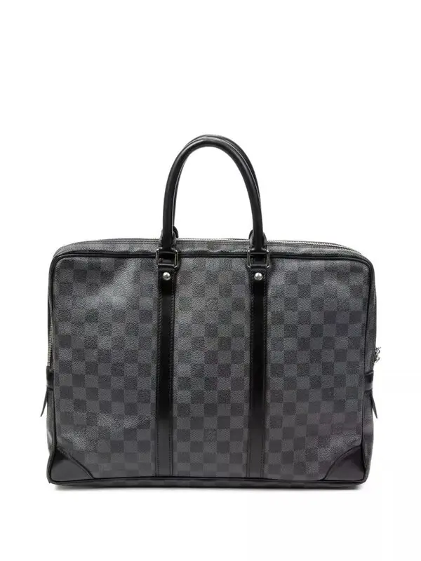 LOUIS VUITTON Porte Documents Voyage Handbag - Black